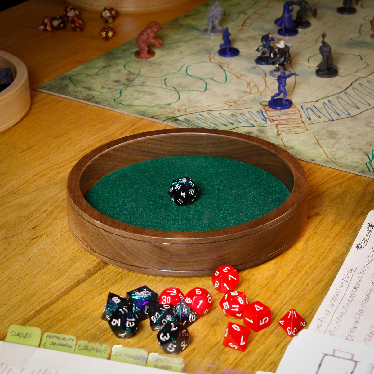 Adventurers Token Dice Tray — Handmade Wooden Dice Tray | Ones ...