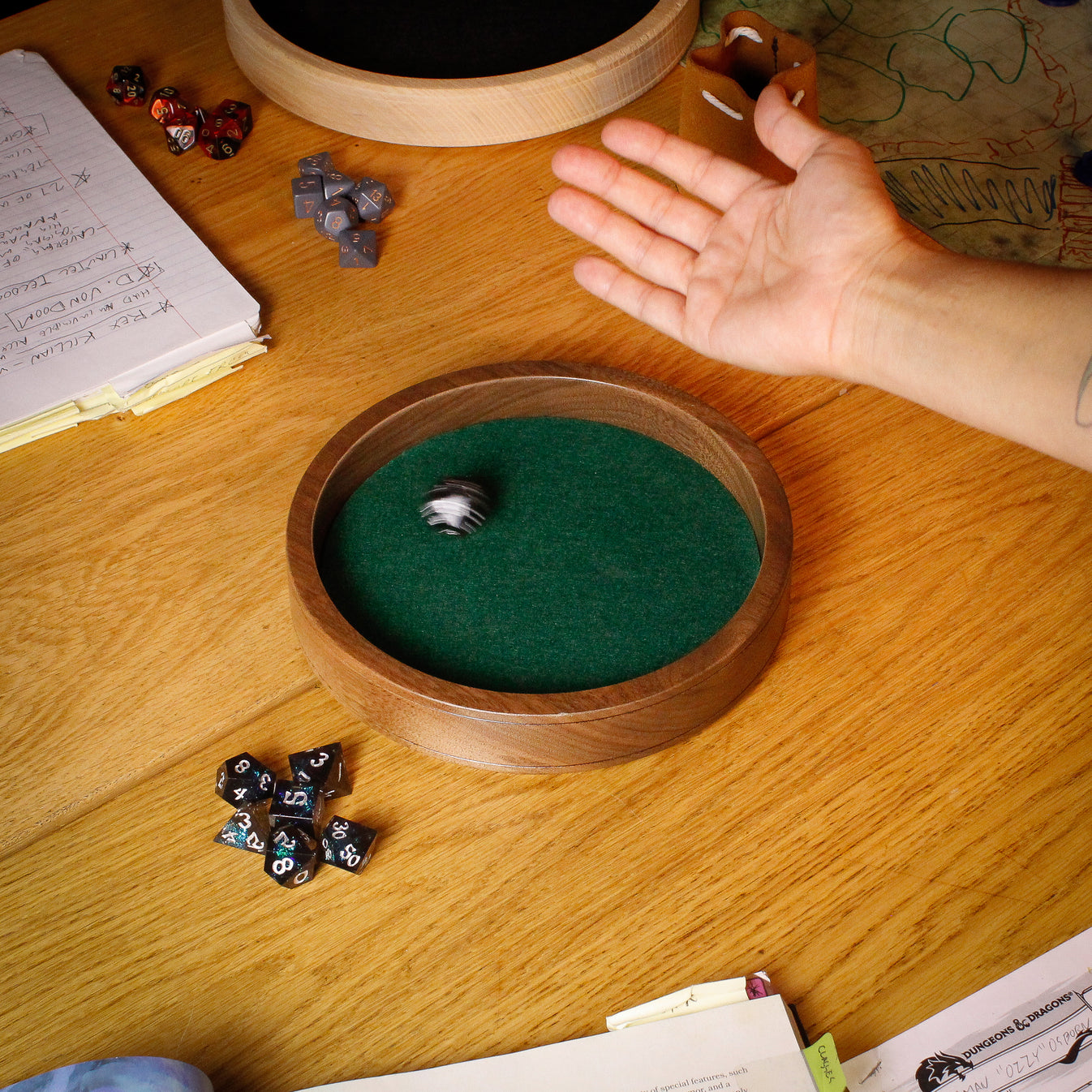 Adventurers Token Dice Tray — Handmade Wooden Dice Tray | Ones ...